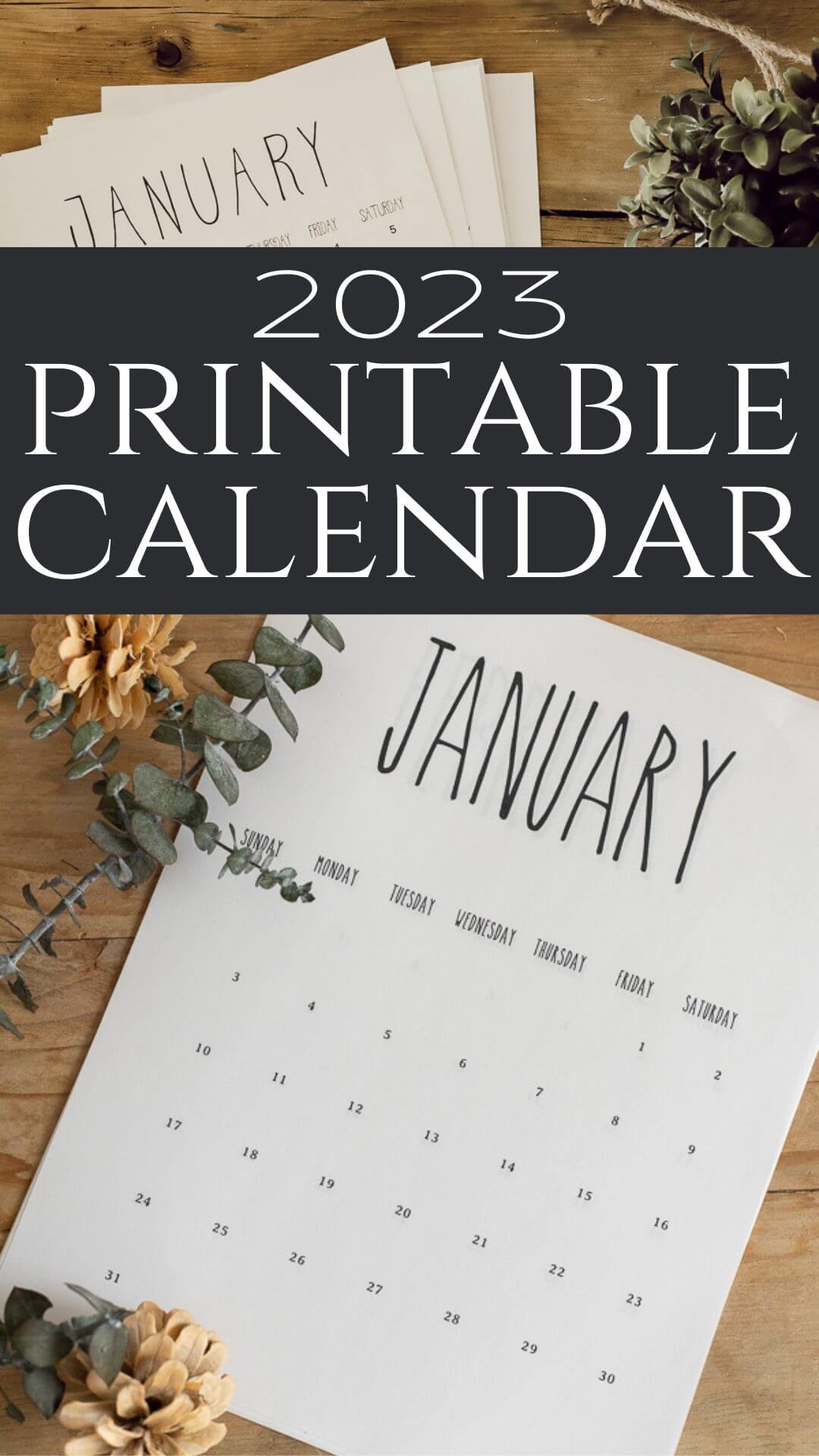 FREE Rae Dunn Inspired 2024 Printable Calendar - Twelve On Main